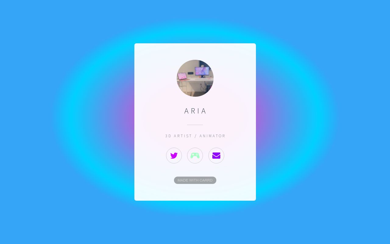 Aria's Card!